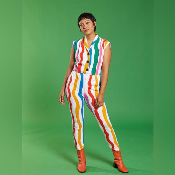 Nooworks | Pants & Jumpsuits | Nooworks Salvation Stripe Magic Suit ...